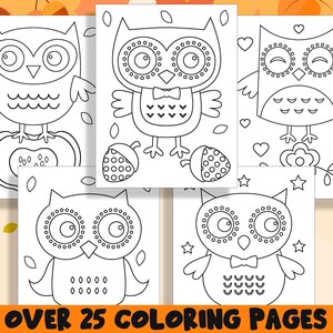 Cute Owl Coloring Pages: 25 Printable Designs for Preschool ...