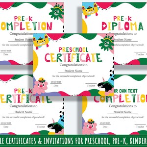 Editable Class Certificates, End of the Year Awards, Diplomas ...