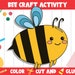 Cute Bee Craft Activity Color, Cut, and Glue for Prek to 2nd Grade, PDF ...