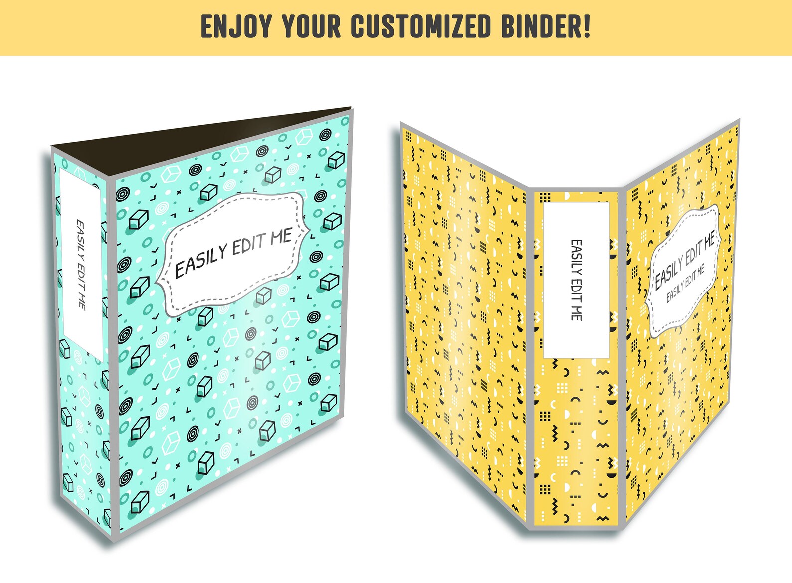 Binder Cover Printable 10 Editable Coversspines Teacher - Etsy