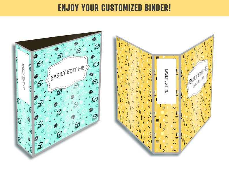 Binder Cover Printable 10 Editable Coversspines Teacher - Etsy