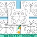Butterfly Coloring Pages: 25 Simple Designs for Kindergarten ...