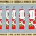 Tomato Binder Covers, 10 Printable & Editable Binder Covers+spines ...