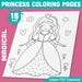 Magical Princess Coloring Pages: 15 Enchanting Coloring Book Designs ...