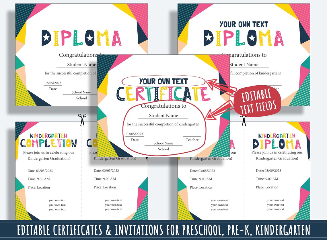 Editable Star Student Certificate, End of the Year Award, Diploma ...