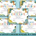 Editable Preschool Diplomas, Certificates, and Graduation Invitations: 37 Pages of Customizable ...