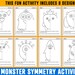 Monster Symmetry Worksheet, Monster Theme Lines of Symmetry Activity ...
