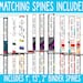 10 Editable Car Pattern Binder Covers, Includes 1, 1.5, 2" Spines ...