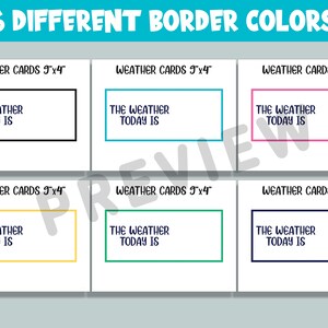 Daily Weather Cards, Weather Graph and Weather Chart Labels for ...
