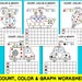 40 Count Color & Graph Worksheets Count and Graph Shapes - Etsy