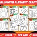 Halloween Alphabet Activities, Spooky ABC Crafts, 53 Pages, A-Z, Color ...