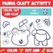 Cute Panda Craft Activity Color, Cut, and Glue for Prek to 2nd Grade ...