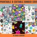 Monster Binder Cover, 10 Printable & Editable Binder Covers + Spines ...