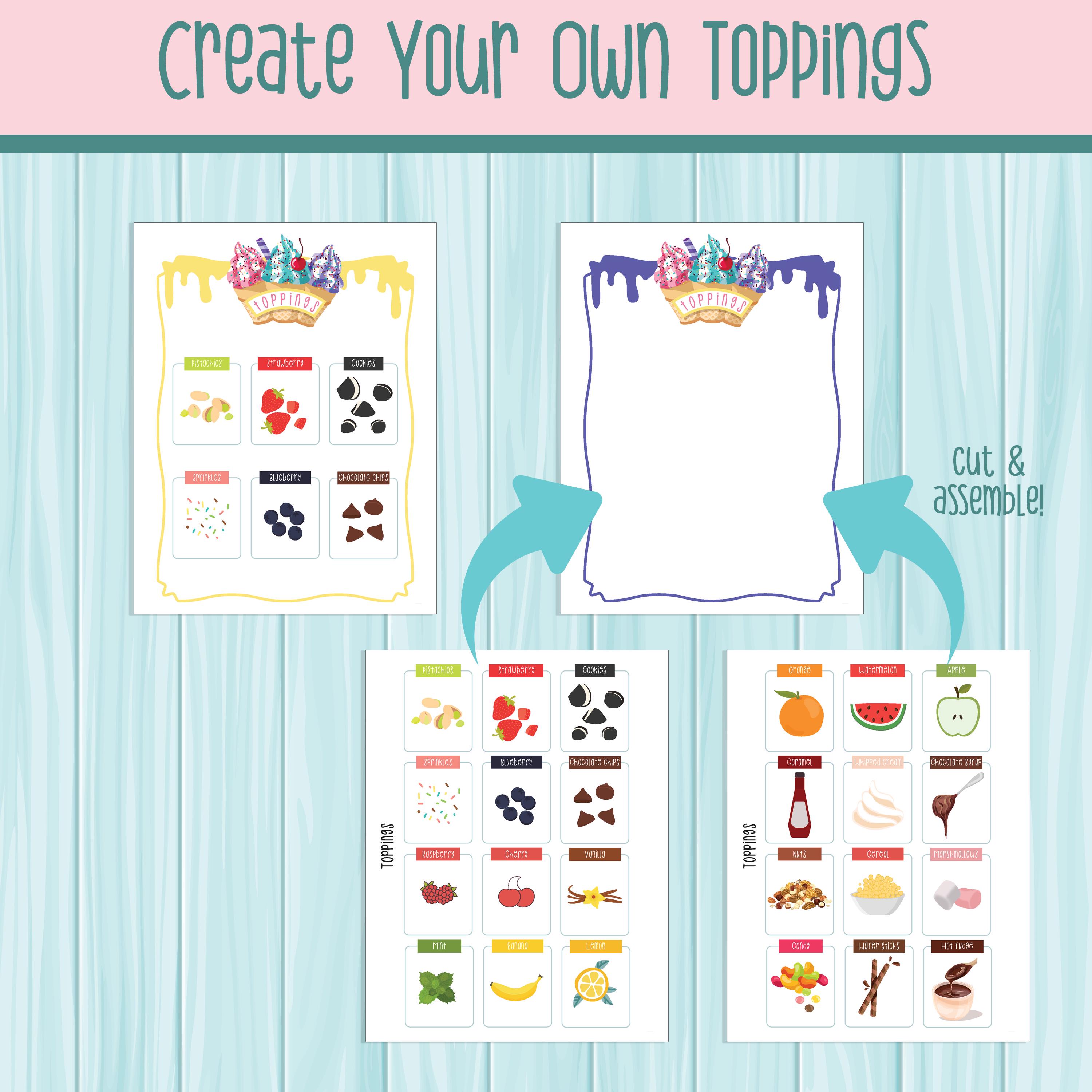 Editable Ice Cream Shop Printable Kit: Summer Activity, Dramatic Play ...