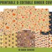 Autumn Patterns With Flowers and Animals Binder Cover 10 - Etsy