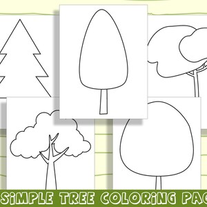 Tree Coloring Pages: 25 Fun and Easy Designs for Preschool and ...