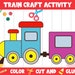 Train Craft Activity - Color, Cut, and Glue for Prek to 2nd Grade, PDF ...