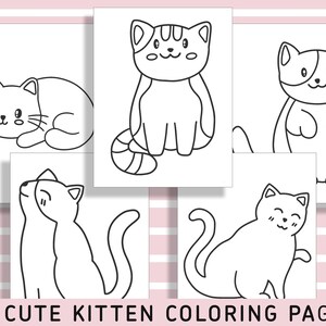 Kitten Coloring Pages: 25 Adorable Coloring Book Designs – Perfect for ...
