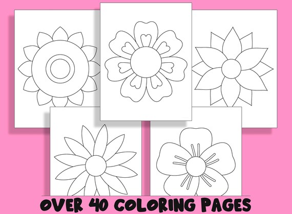 Fun Flower Coloring Pages
