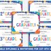 Editable First Grade Certificate, 1st to 8th Grade Diploma, Certificate ...