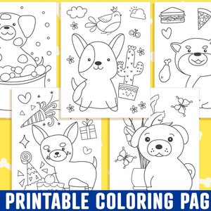 Dog Coloring Pages: 16 Fun Coloring Book Designs for Kids, Boys, Girls ...