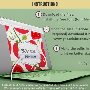 Tomato Binder Covers, 10 Printable & Editable Binder Covers+spines ...