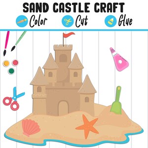 Sandcastle Craft: Build a Sandcastle Summer Activity for Kids - Color ...