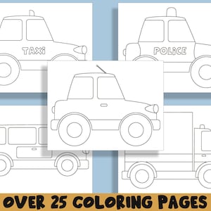 Vehicle Coloring Pages: 25 Fun Coloring Book Designs – Perfect for ...
