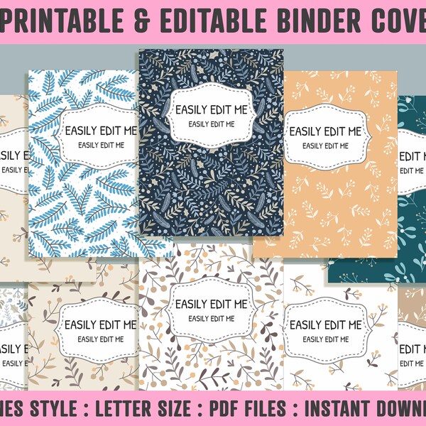 Decorative Binder Covers - Etsy