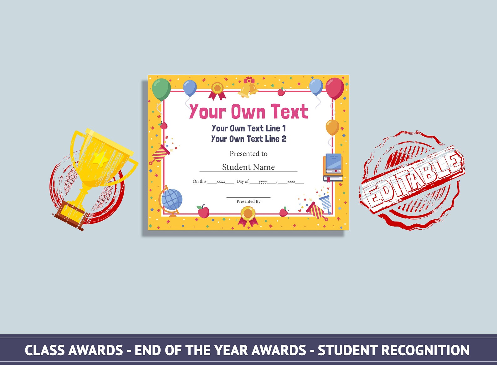 Editable Superlatives Certificates, End of the Year Classroom Awards ...