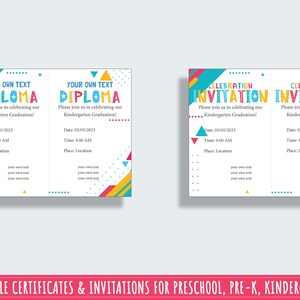 Modern-themed Preschool and Kindergarten End-of-year Celebration Kit ...