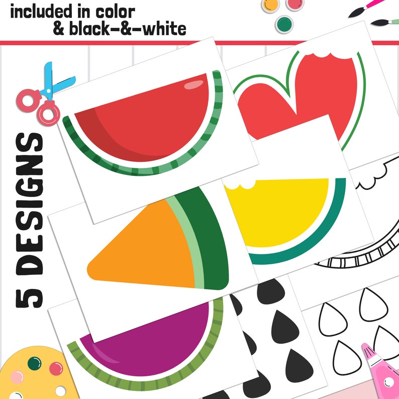 Watermelon Name Craft Activity: Summer/back to School Bulletin Board ...