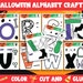 Halloween Alphabet Activities, Spooky ABC Crafts, 53 Pages, A-Z, Color ...