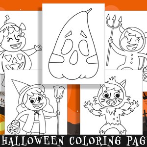 Get Spooky With These Adorable Halloween Coloring Pages for ...