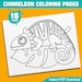 Chameleon Coloring Pages: 15 Fun and Creative Sheets, Perfect for ...