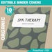 10 Editable Organic Theme Binder Covers, Includes 1", 1.5", 2" Spines ...