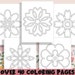 Flower Mandalas Coloring Book, 40 Printable Simple Spring Flower ...