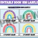 Editable Boho Rainbow Book Bin Labels: 16 Customizable Designs for ...