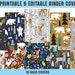 Cute Animal and Forest Binder Cover, 10 Printable & Editable Binder ...