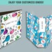 Science Pattern Binder Cover, 10 Printable & Editable Binder Covers ...