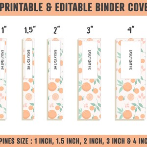 Tropical Fruits and Berries Binder Cover, 10 Printable & Editable ...