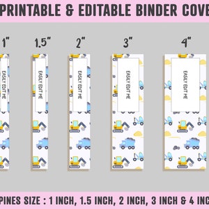 Binder Cover for Kids, 10 Covers+spines, Binder Cover Printable ...