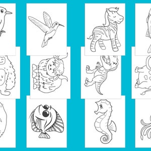 Preschool Coloring Pages 100 Printable Animal Coloring Pages for Boys ...