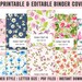 Planner Cover, 10 Printable & Editable Binder Covers+spines, Teacher ...