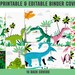 Dinosaur Binder Cover, 10 Printable & Editable Covers+spines, Binder ...