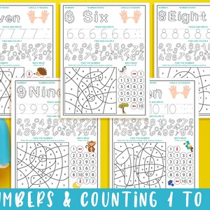Numbers and Counting 1 to 10 Printable Worksheets. Number Learning ...