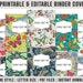 Butterfly Binder Cover 10 Printable Editable Coversspines - Etsy