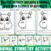 Animal Symmetry Worksheet, Animal Theme Lines of Symmetry Activity, 24 ...