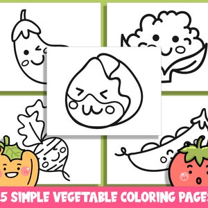 Vegetable Coloring Pages: 25 Cute High-resolution Sheets With Coloring ...