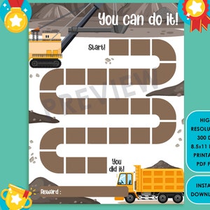 Printable Coal Mining Reward Chart for Kids: Encourage Positive ...